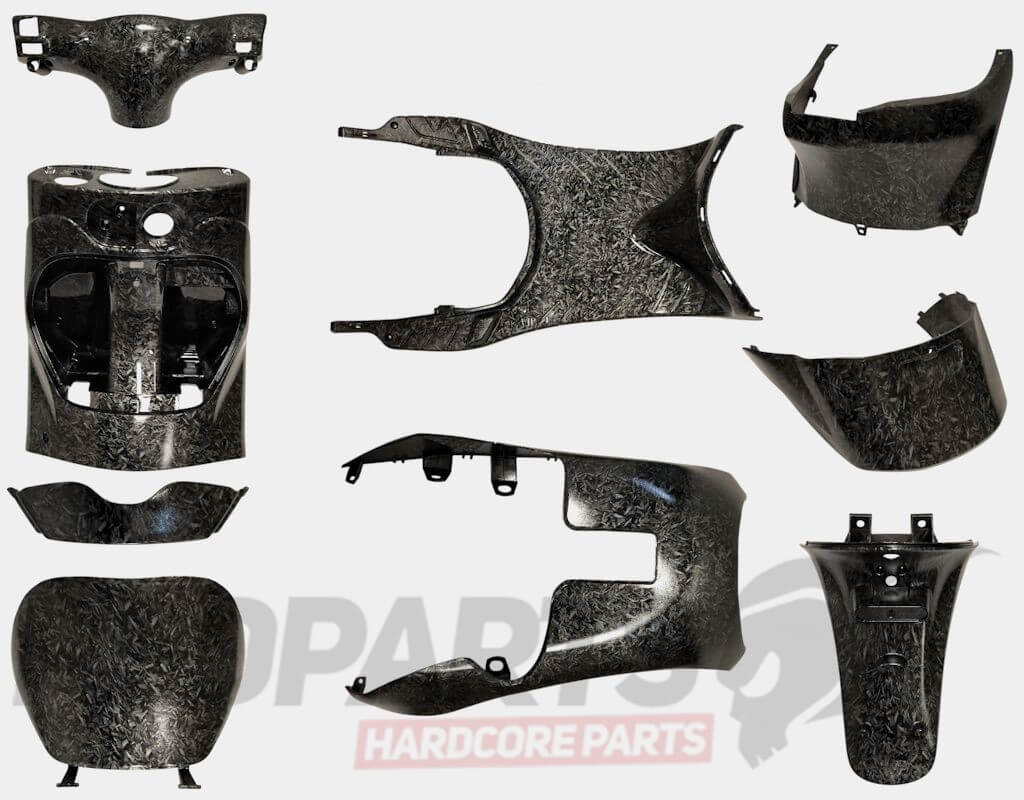 Carbon Effect Inner Body Panel Kit- Piaggio Zip | Pedparts UK
