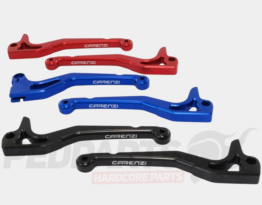 Carenzi CNC Brake Lever Set- Yamaha BWS/ Jog 50cc | Pedparts UK