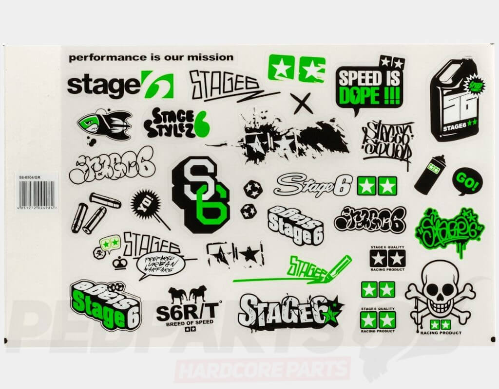 Stage6 Sticker Set- Coloured A4 | Pedparts UK