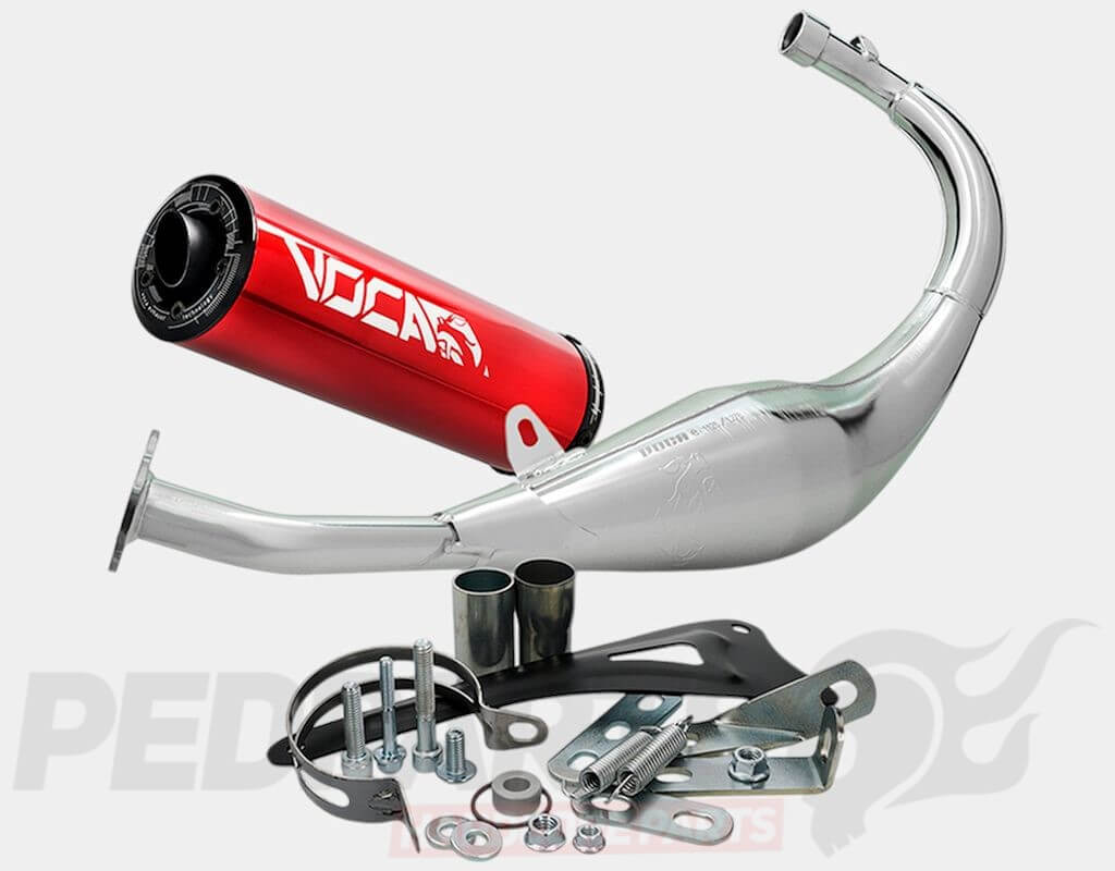 Voca Racing Chrome Exhaust - Minarelli AM6 | Pedparts UK